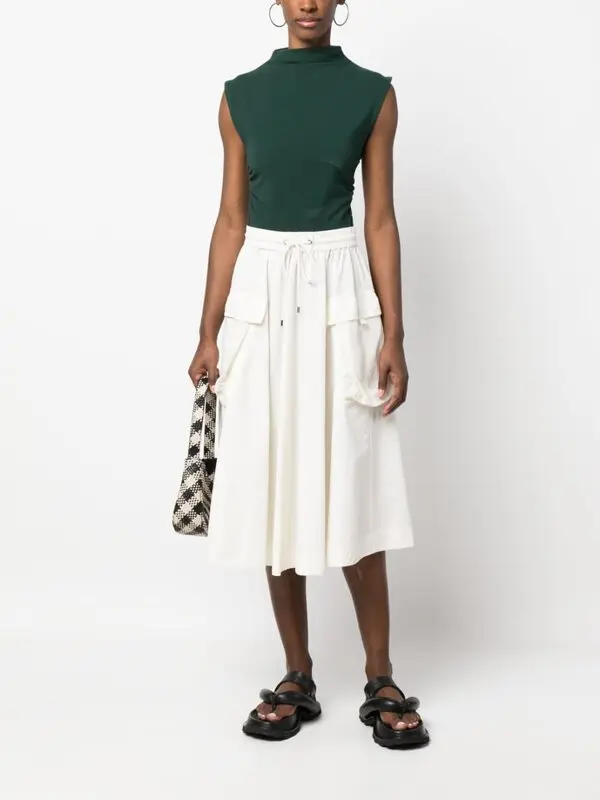 Iceberg Drawstring Waistband Pleated Skirt