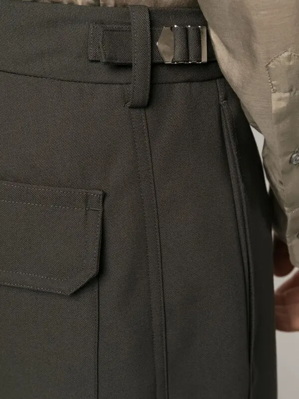 Helmut Lang Buckle-detail Trousers