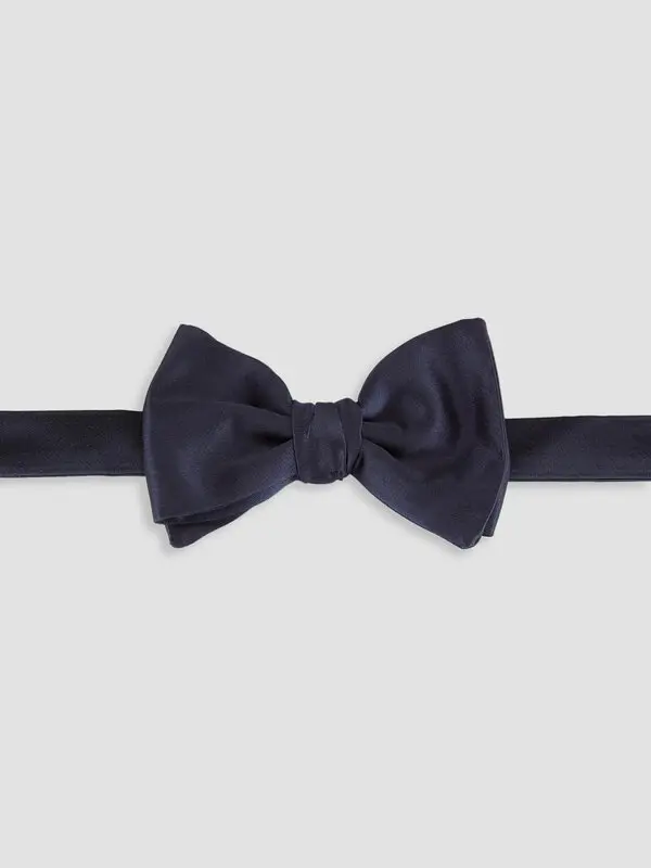 Giorgio Armani Silk Bow Tie - Blue