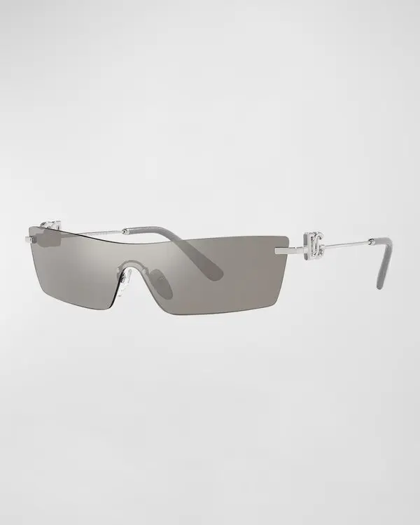 Dolce and gabbana sunglasses. Mirrored metal and plastic shield sunglasses Dolce&Gabbana Mirrored Metal & Plastic Shield Sunglasses  main image 2