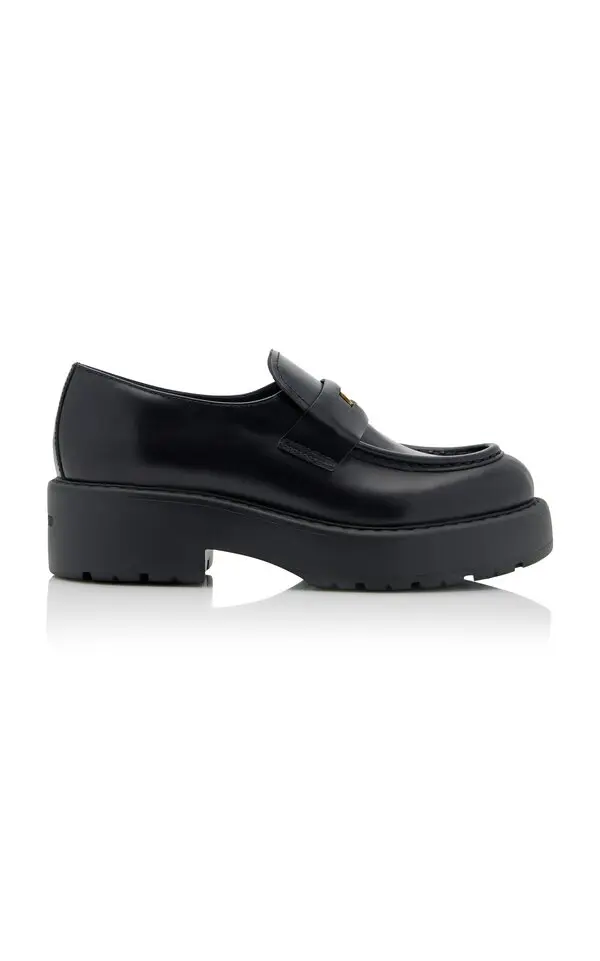 Miu Miu Decollete Leather Loafers