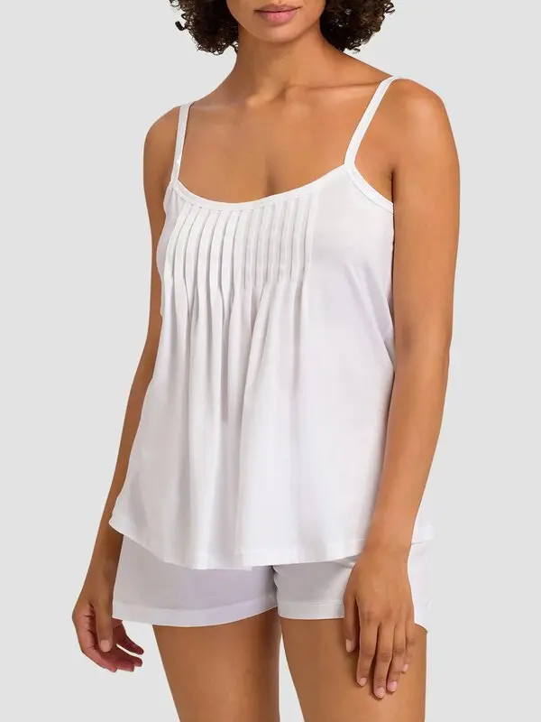 Hanro Two-piece Juliet Short Pajama Set - White