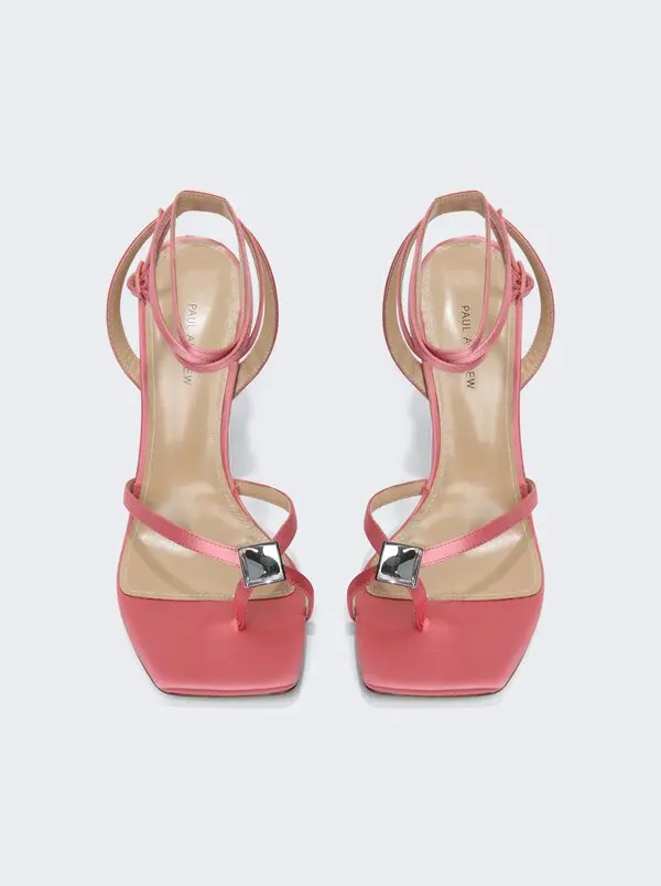 PAUL ANDREW Cube Toe Ring High Heel Sandal Blossom