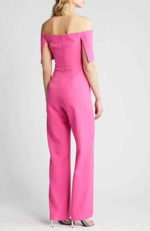Vince Camuto Off-The-Shoulder Jumpsuit In Pink 55% Off
