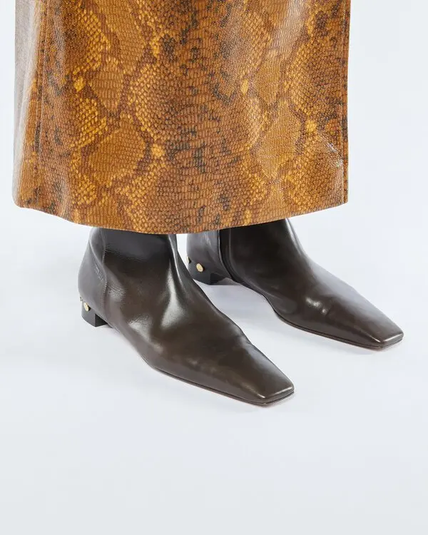 Nanushka Isla Elongated Square Toe Boots
