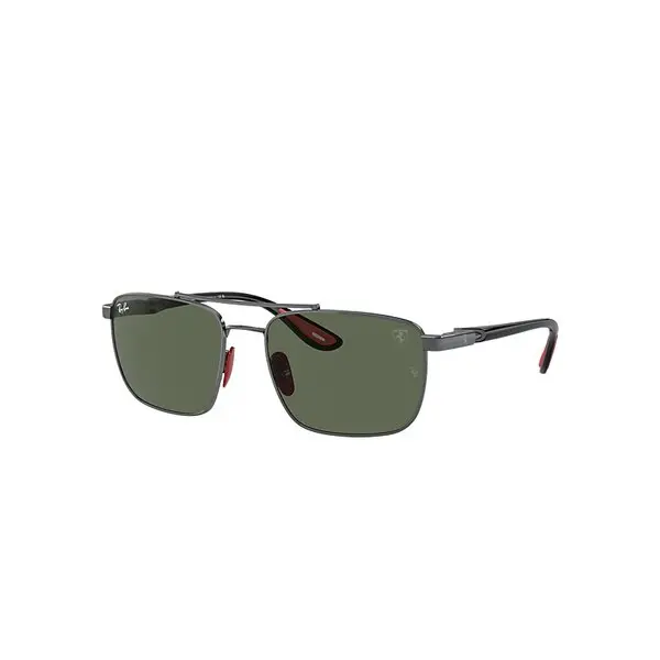 Ray-ban Rb3715m Scuderia Ferrari Collection Sunglasses Frame Blue Lenses - Black