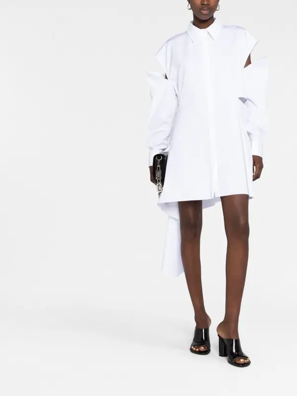 Alexander McQueen Cut-out Shirt Dress