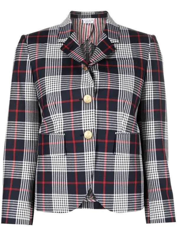 Thom Browne Single-breasted Checked Blazer
