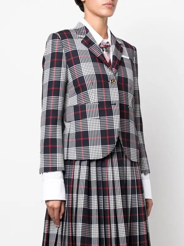 Thom Browne Single-breasted Checked Blazer