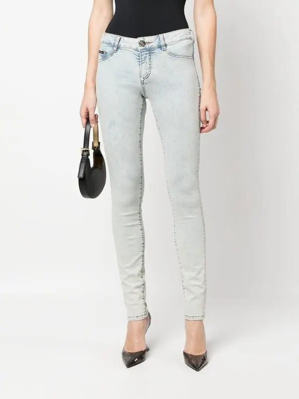 Philipp Plein High-rise Skinny Jeans - Blue