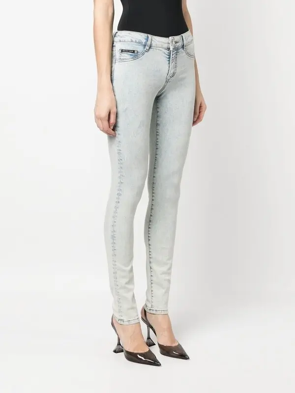 Philipp Plein High-rise Skinny Jeans - Blue