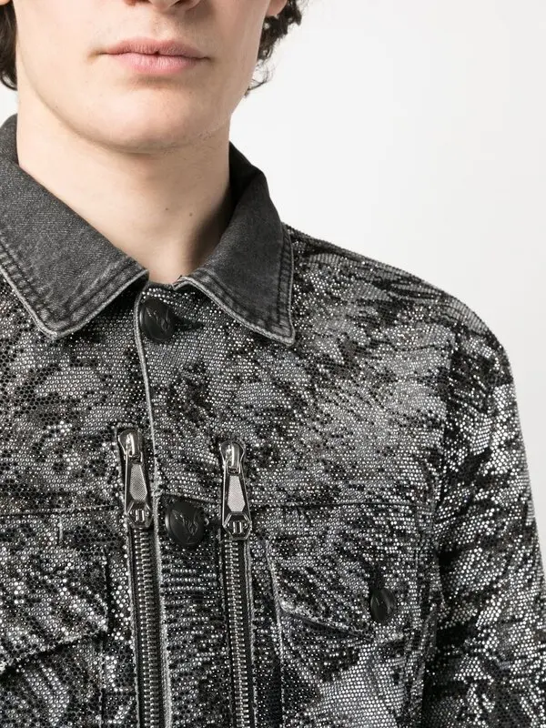 Philipp Plein Crystal-embellished Jacket