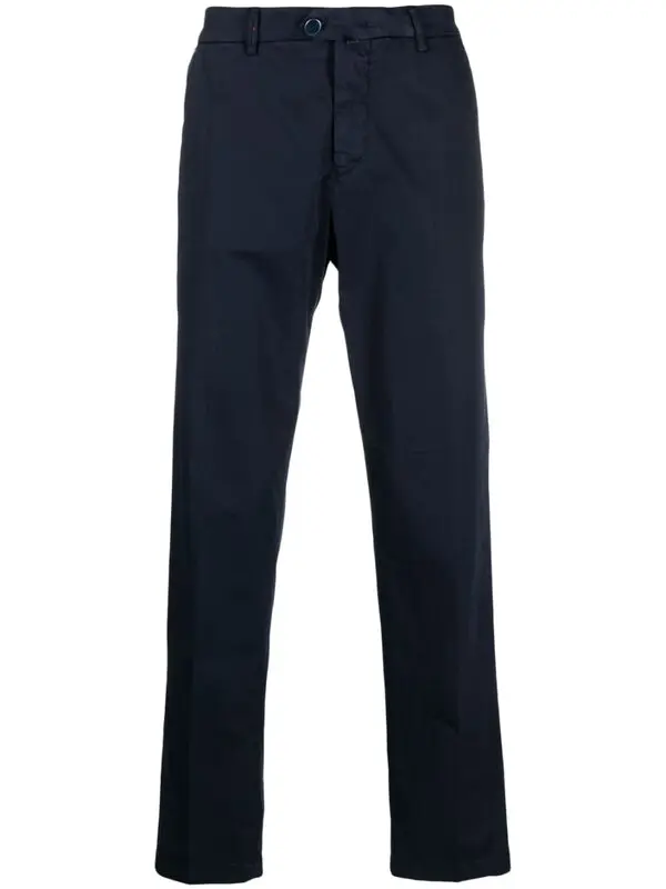 Kiton Off-centre Button Straight-leg Trousers