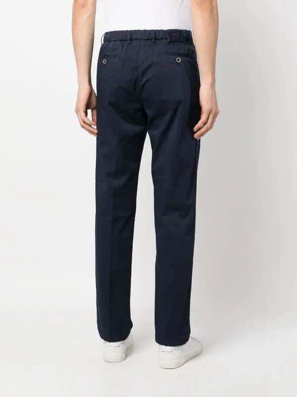 Kiton Off-centre Button Straight-leg Trousers