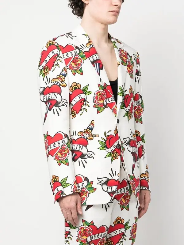 Philipp Plein Logo-print Blazer
