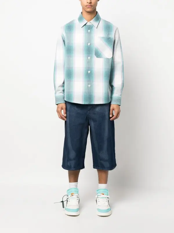 Off-White Body Scan Denim Shorts