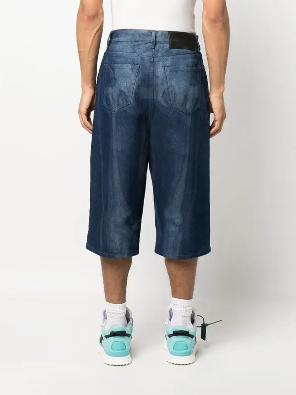 Off-White Body Scan Denim Shorts