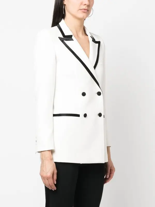 Philipp Plein Contrasting-trim Double-breasted Blazer