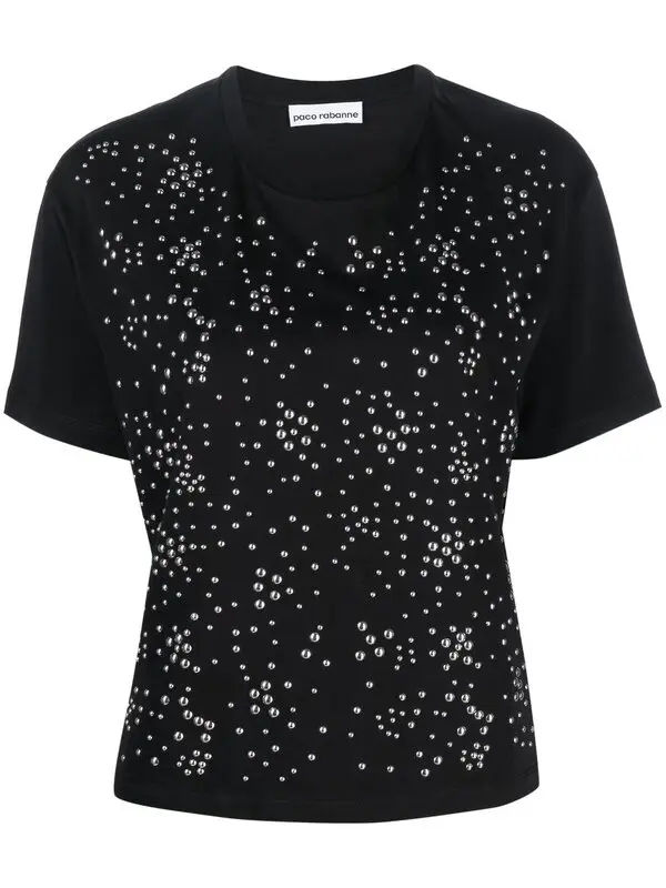 Rabanne Studded T-shirt - Black