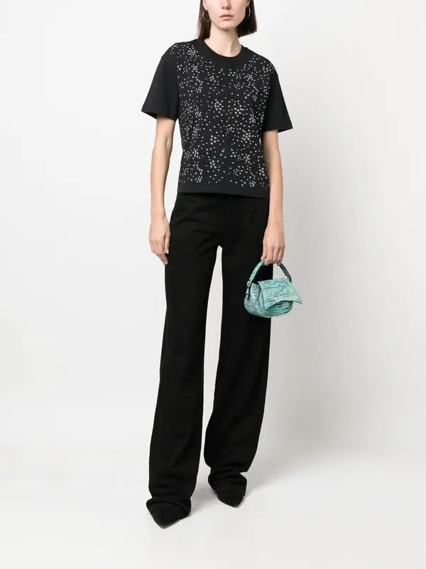 Rabanne Studded T-shirt - Black