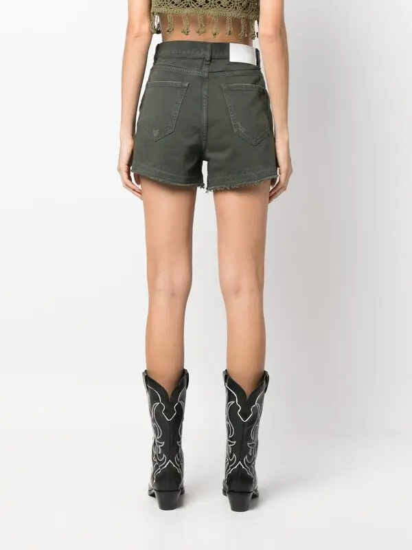 P.a.r.o.s.h Distressed-effect Denim Shorts