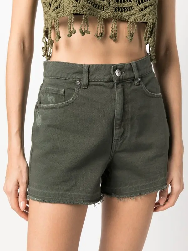 P.a.r.o.s.h Distressed-effect Denim Shorts