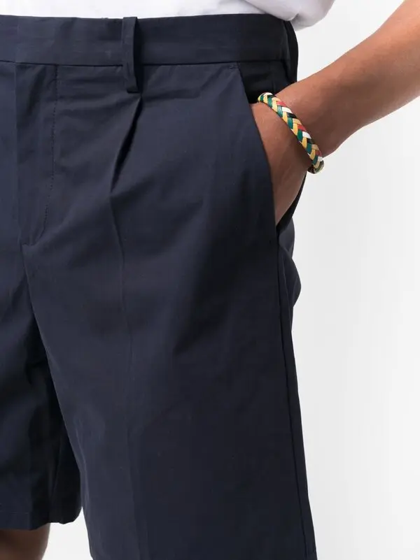 A.p.c. Cotton Bermuda Shorts - Blue