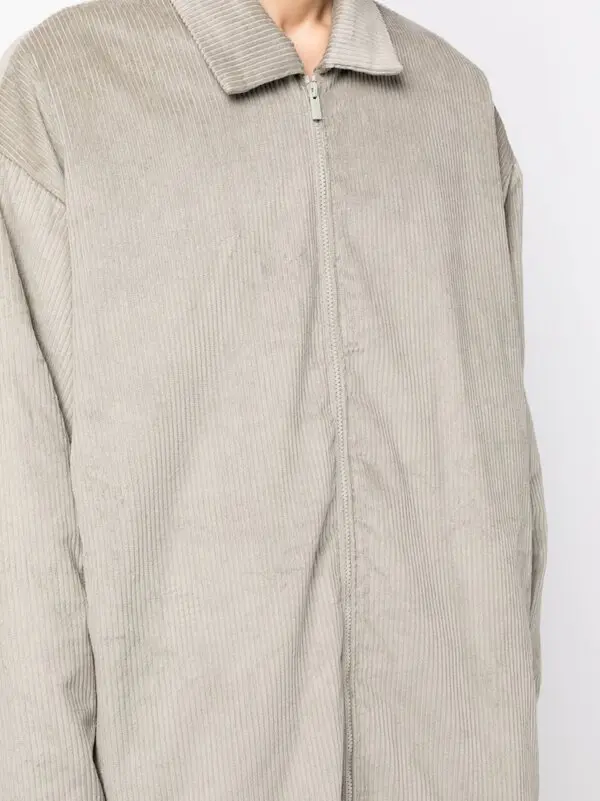 Fear Of God Corduroy Zip-up Shirt Jacket - Grey