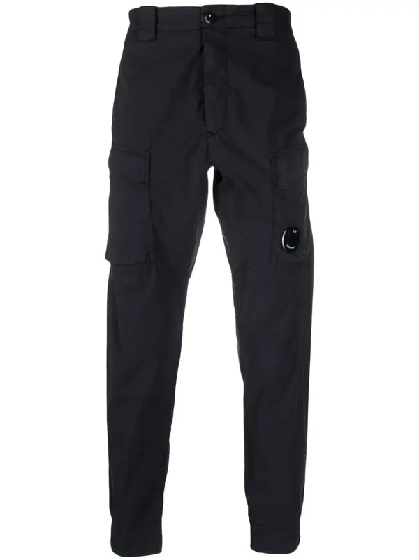 C.P. COMPANY Logo-patch Tapered Trousers