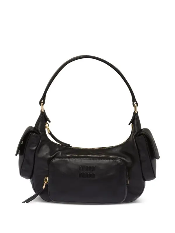 Miu Miu Leather Shoulder Bag - Black