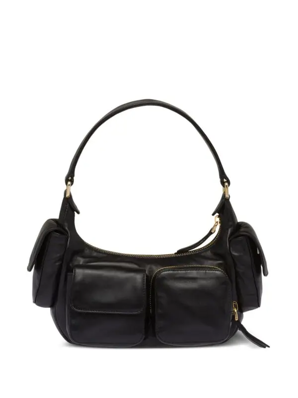 Miu Miu Leather Shoulder Bag - Black