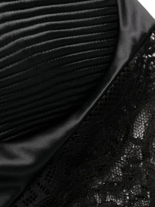 Versace Greca-detail Lace Bralette