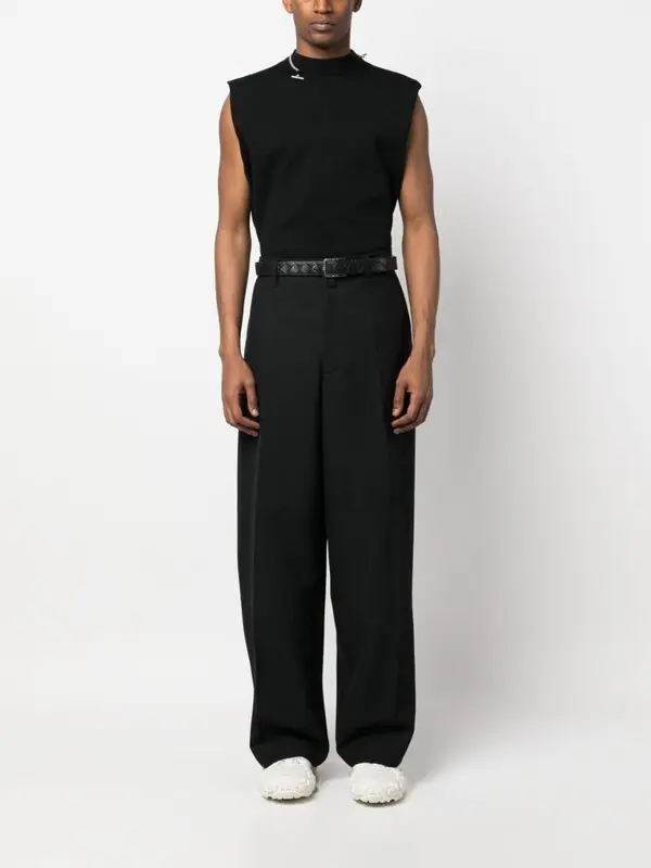 AMBUSH Wide-leg Wool Suit Trousers - Tap Shoe No Color