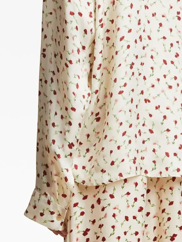 Khaite Argo Rose-print Shirt