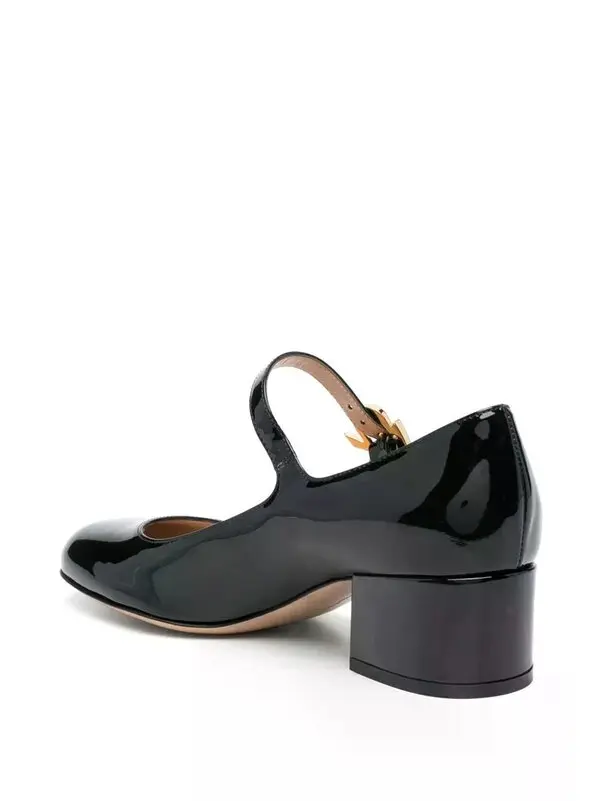 GIANVITO ROSSI 45mm Mary Ribbon Pumps - Black