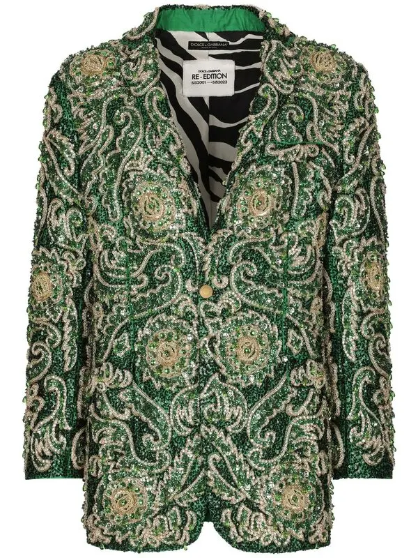 Dolce & Gabbana Taormina-fit Embroidered Blazer