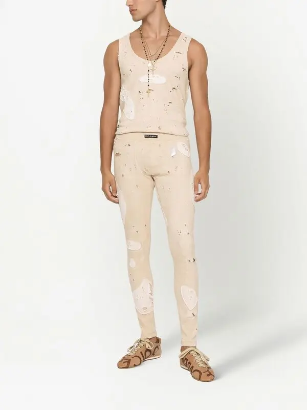 Dolce & Gabbana Distressed Skinny-cut Jeans