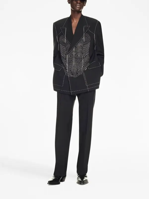 Off-White Runway Body Stitch Double-breasted Jacket