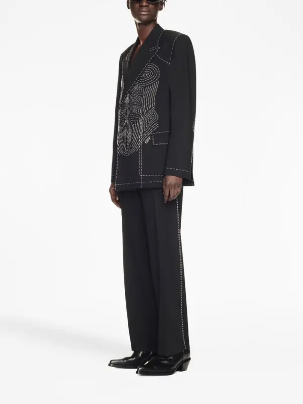 Off-White Runway Body Stitch Double-breasted Jacket