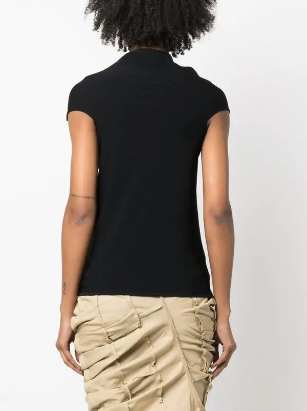QUIRA Cowl-neck Knit Top