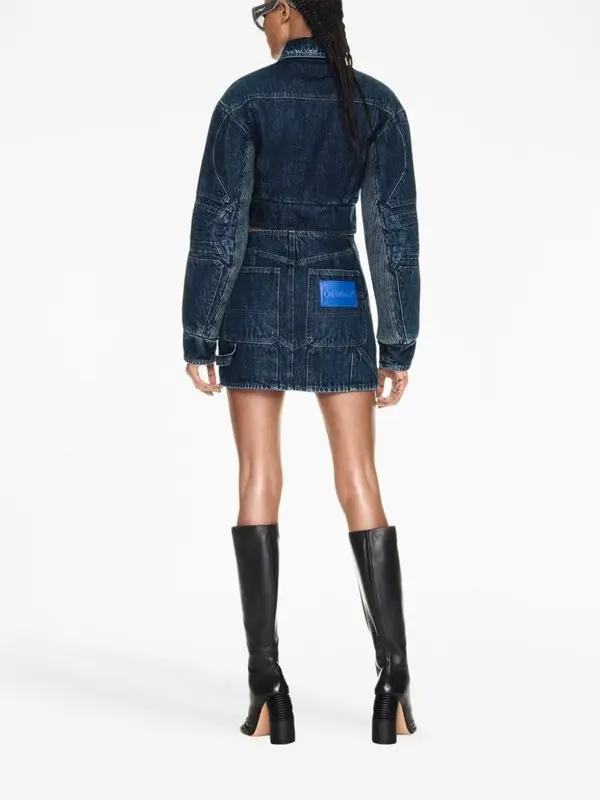 Off-White Cut-out Denim Jacket