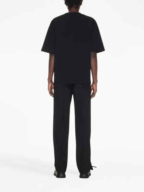 Off-White Body Stitch Cotton T-shirt - Black