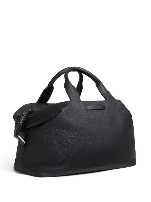 Zegna Raglan Deerskin Holdall - Black