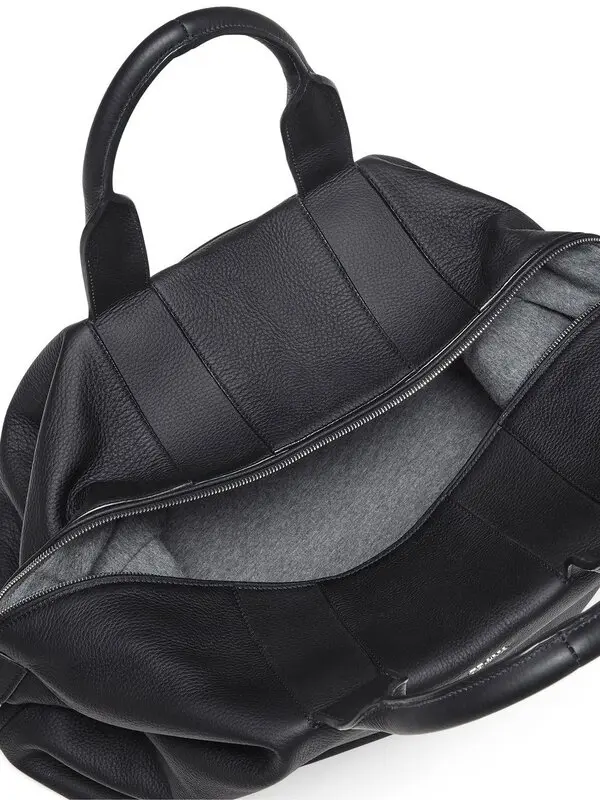 Zegna Raglan Deerskin Holdall - Black