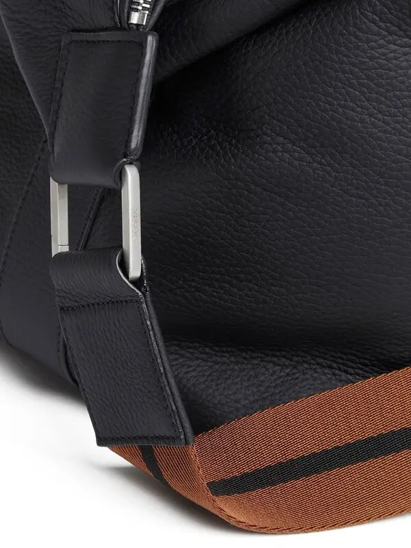Zegna Raglan Deerskin Holdall - Black