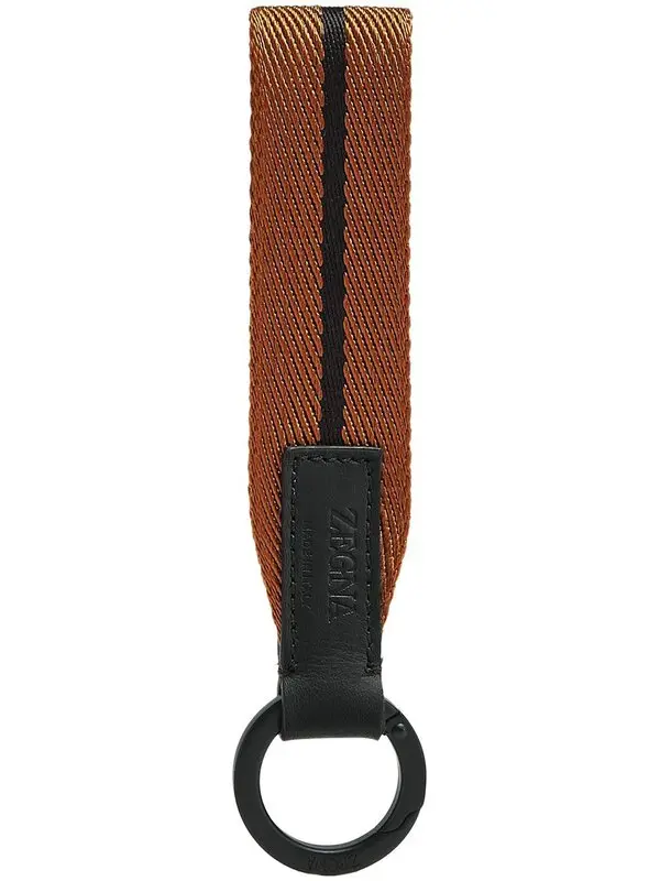 Zegna Logo-debossed Keyring