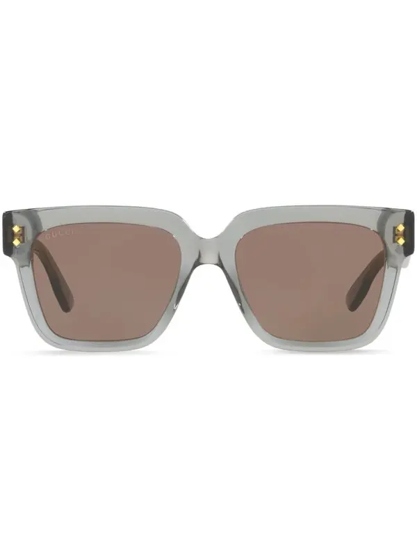 Gucci Logo Square-frame Sunglasses - 2600l1 Grey