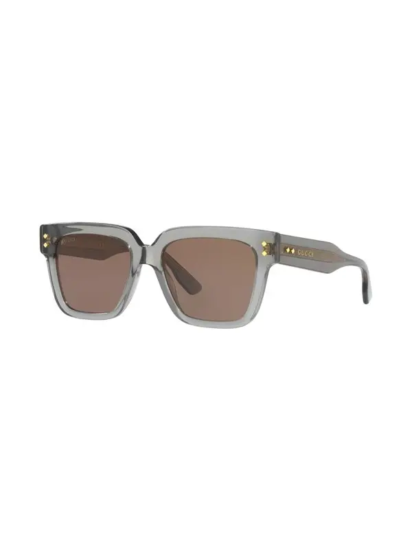 Gucci Logo Square-frame Sunglasses - 2600l1 Grey