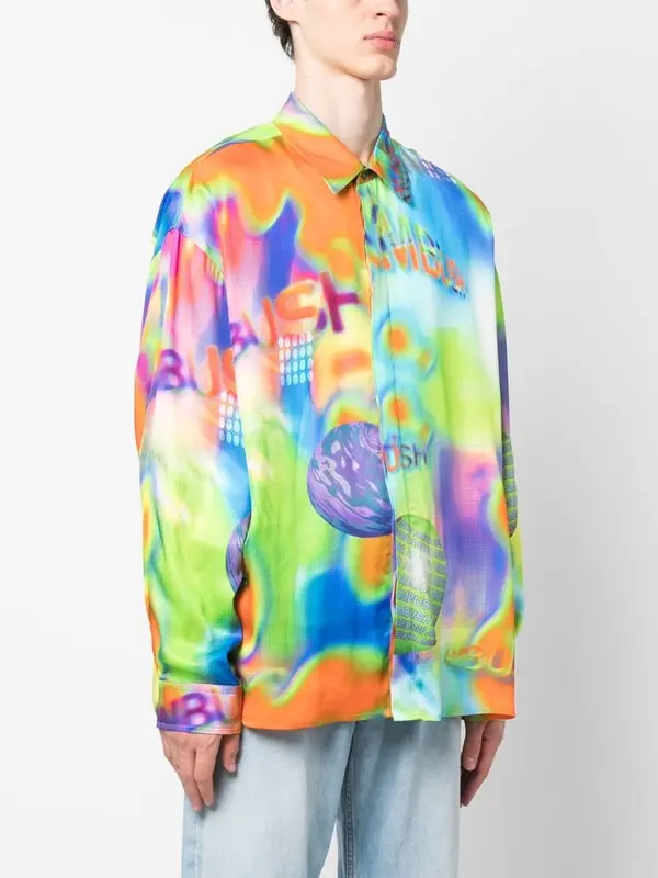 AMBUSH Graphic-print Long-sleeve Shirt