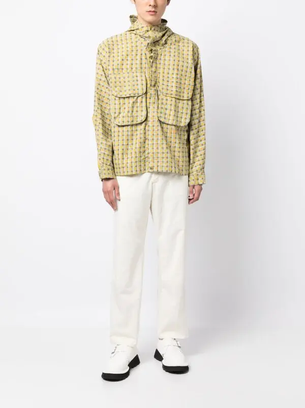 STORY MFG. Forager Check-print Jacket